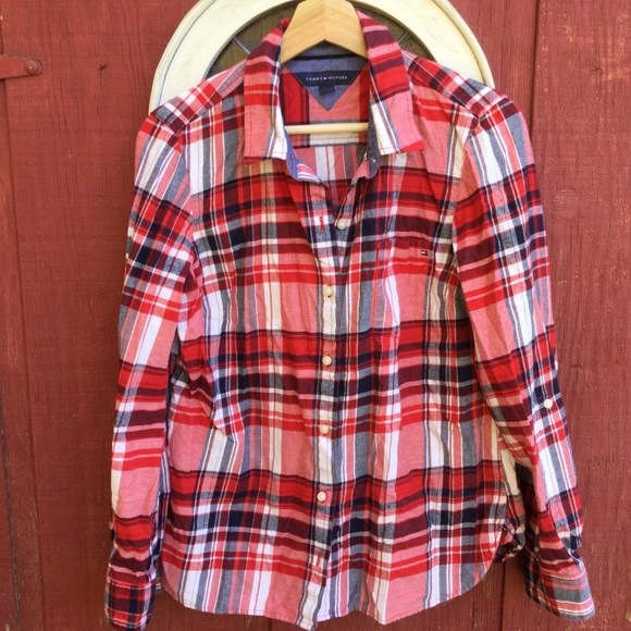 Tommy Hilfiger | Tops | Tommy Hilfiger Flannel Shirt | Poshmark